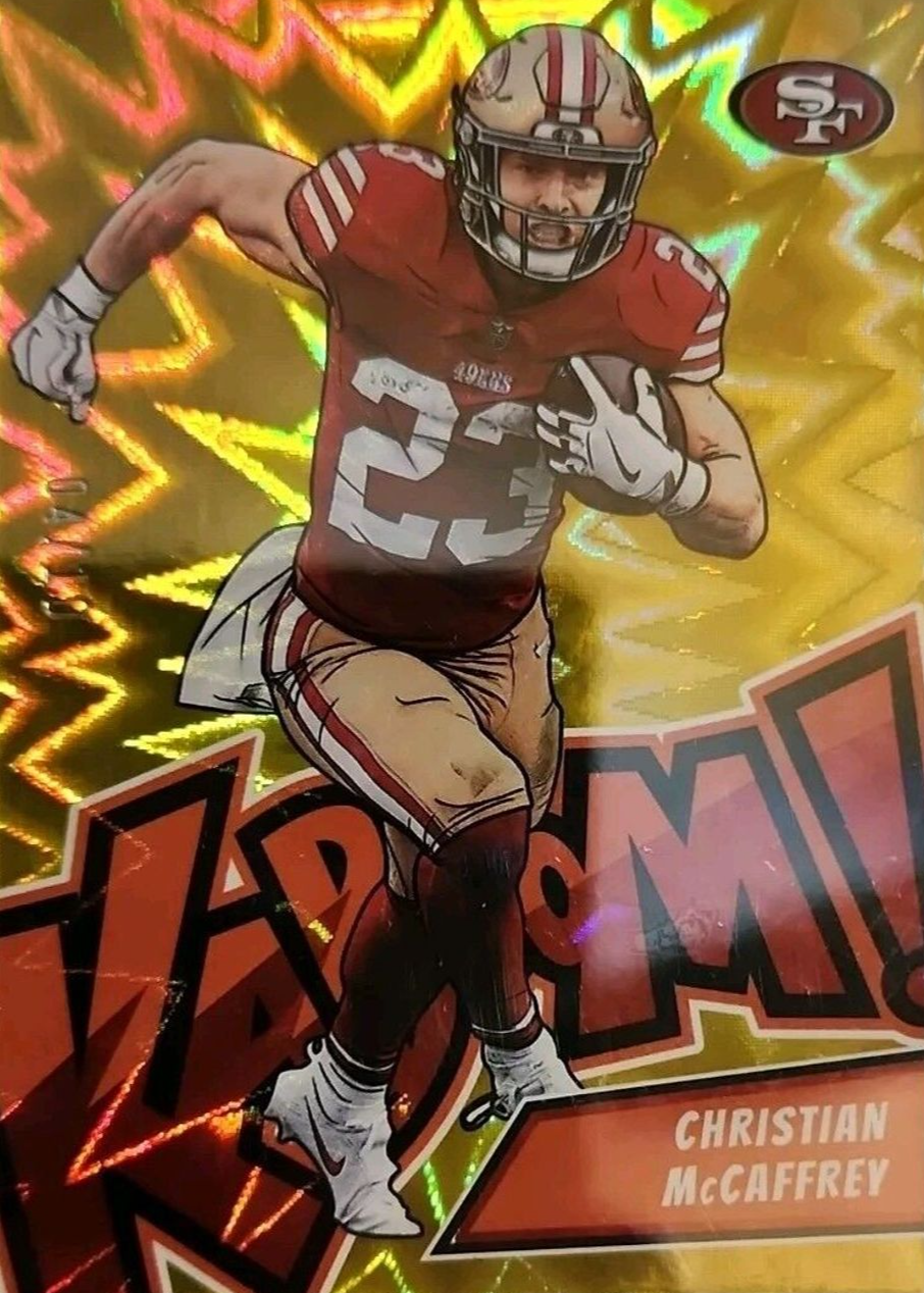 Christian McCaffrey 2023 Absolute #K21 Kaboom! (Vertical) - Gold /10 ...