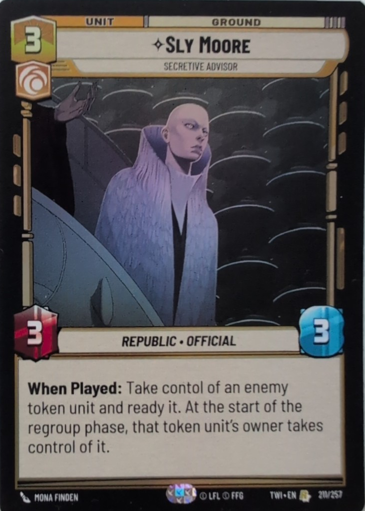 Sly Moore 2024 Twilight of the Republic #211 Foil Price Guide - Sports ...