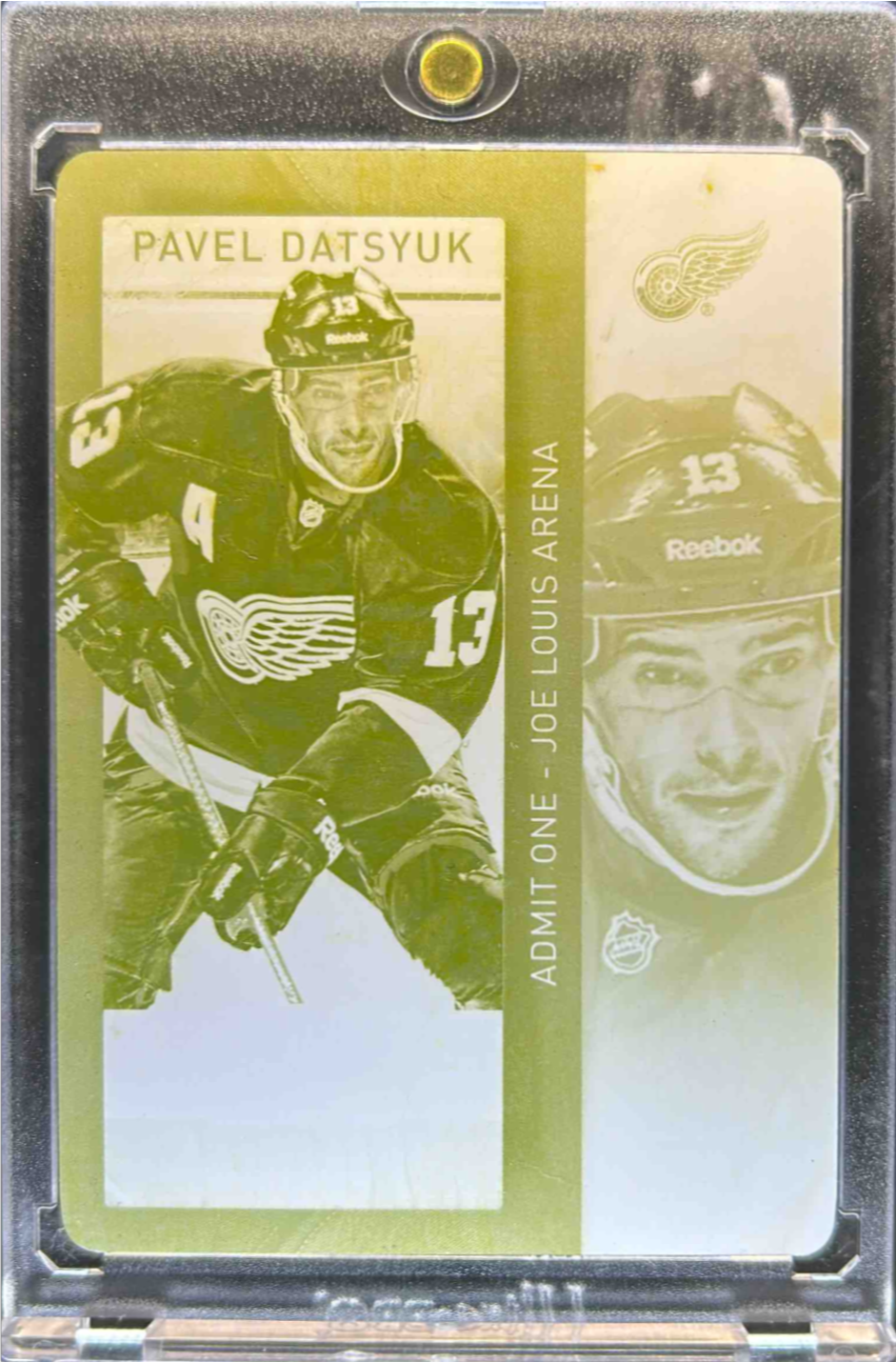 Pavel Datsyuk 2013 Contenders #45 Commons Printing Plate Yellow /1 ...