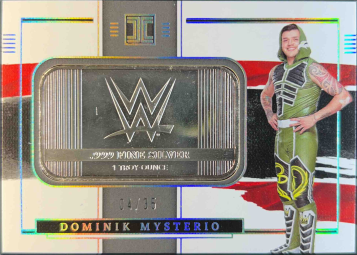 Dominik Mysterio 2022 Impeccable WWE #21 WWE Logo - Silver /35 Price ...
