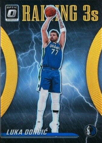 Luka Doncic 2023 Optic #15 Raining 3s - Gold /10 Price Guide - Sports ...