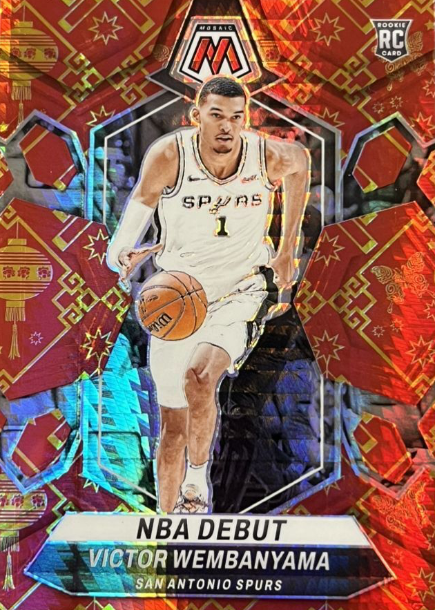 Victor Wembanyama 2023 Mosaic #257 NBA Debut - Lucky Envelopes /8 Price ...