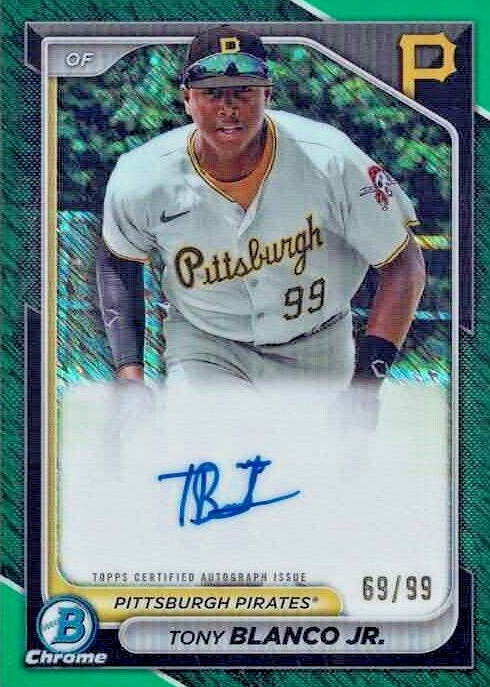 Tony Blanco Jr. 2024 Bowman #CPA-TB Chrome Prospect Auto - Green ...