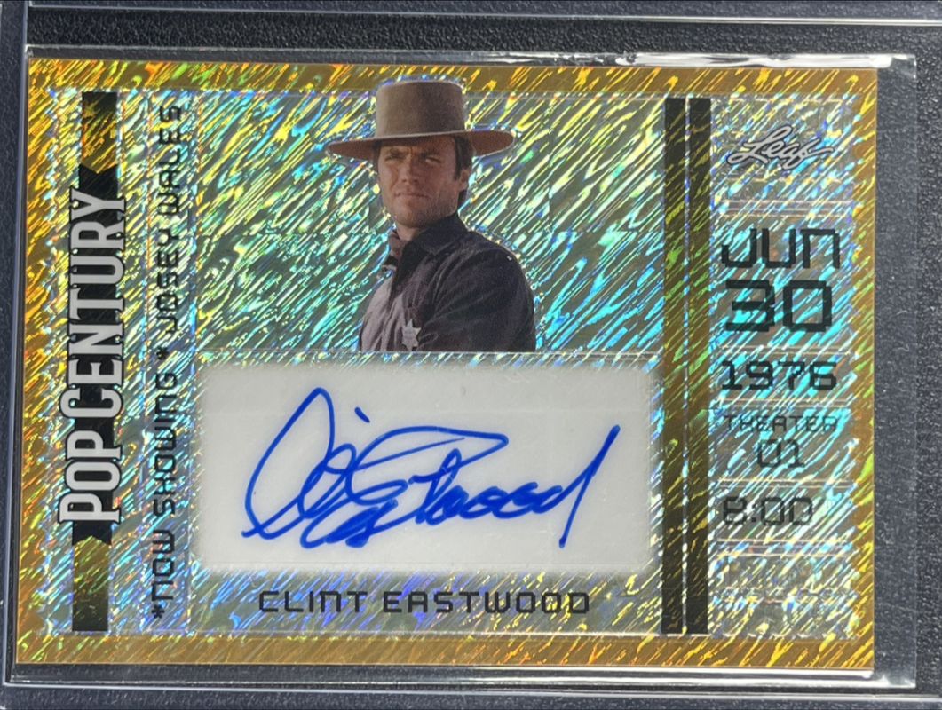Clint Eastwood 2024 Leaf Metal Pop Century #NS-CE2 Now Showing ...