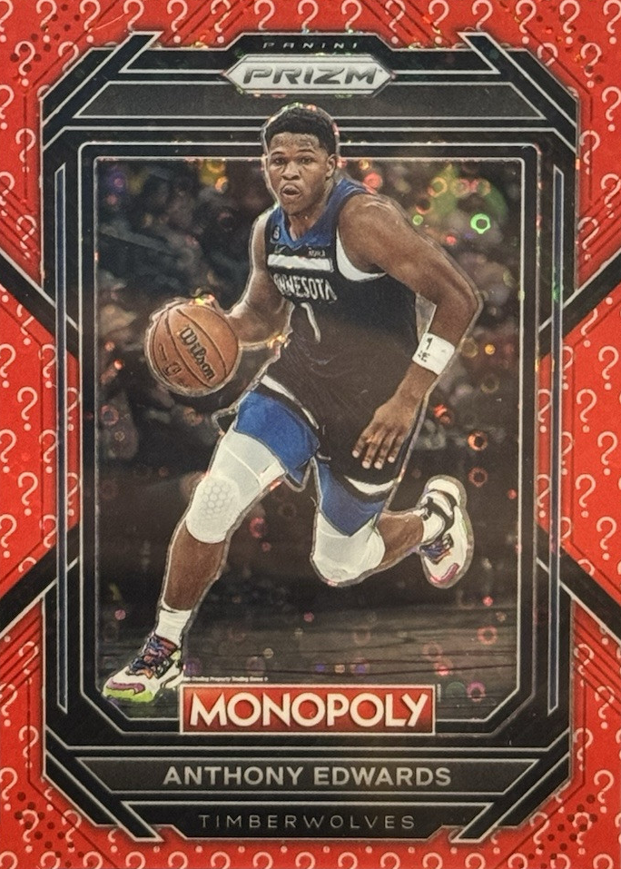 Anthony Edwards 2022 Prizm Monopoly #53 Question Mark Price Guide ...
