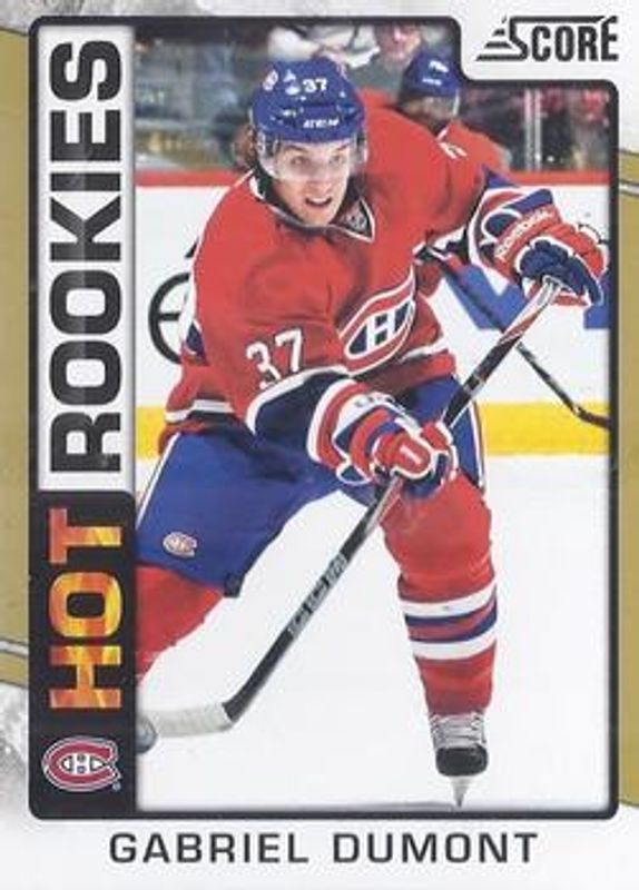 Gabriel Dumont 2012 Score #534 Gold Rush Price Guide - Sports Card Investor
