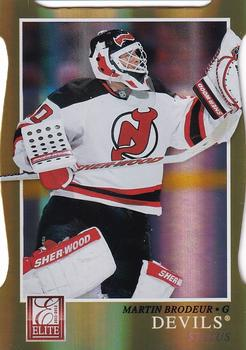 Martin Brodeur 2011 Elite #134 Gold Status die-cut /10 Price Guide ...