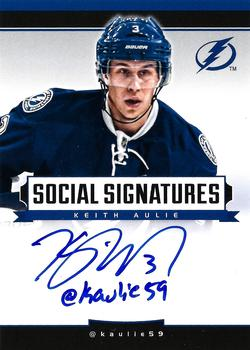 Keith Aulie 2013 Playbook #SS-KA Social Signatures Price Guide - Sports ...
