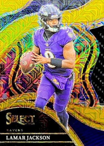 Lamar Jackson 2023 Select #241 Club Level Gold /10 Price Guide - Sports ...
