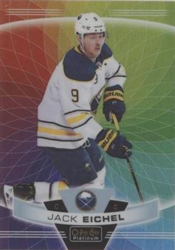 Jack Eichel 2019 O-Pee-Chee Platinum #74 Rainbow Color Wheel Price ...