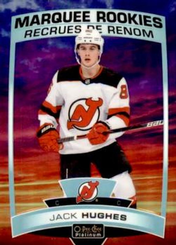Jack Hughes 2019 O-Pee-Chee Platinum #200 Sunset Price Guide - Sports ...