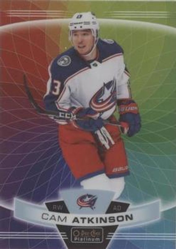 Cam Atkinson 2019 O-Pee-Chee Platinum #140 Rainbow Color Wheel Price ...