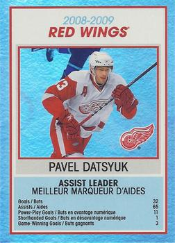 Pavel Datsyuk 2009 O-Pee-Chee #TC11 Team Checklists Price Guide ...