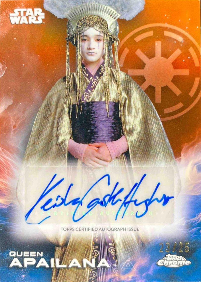 Queen Apailana 2025 Topps Chrome Star Wars #A-KCH Autographs - Rebel ...