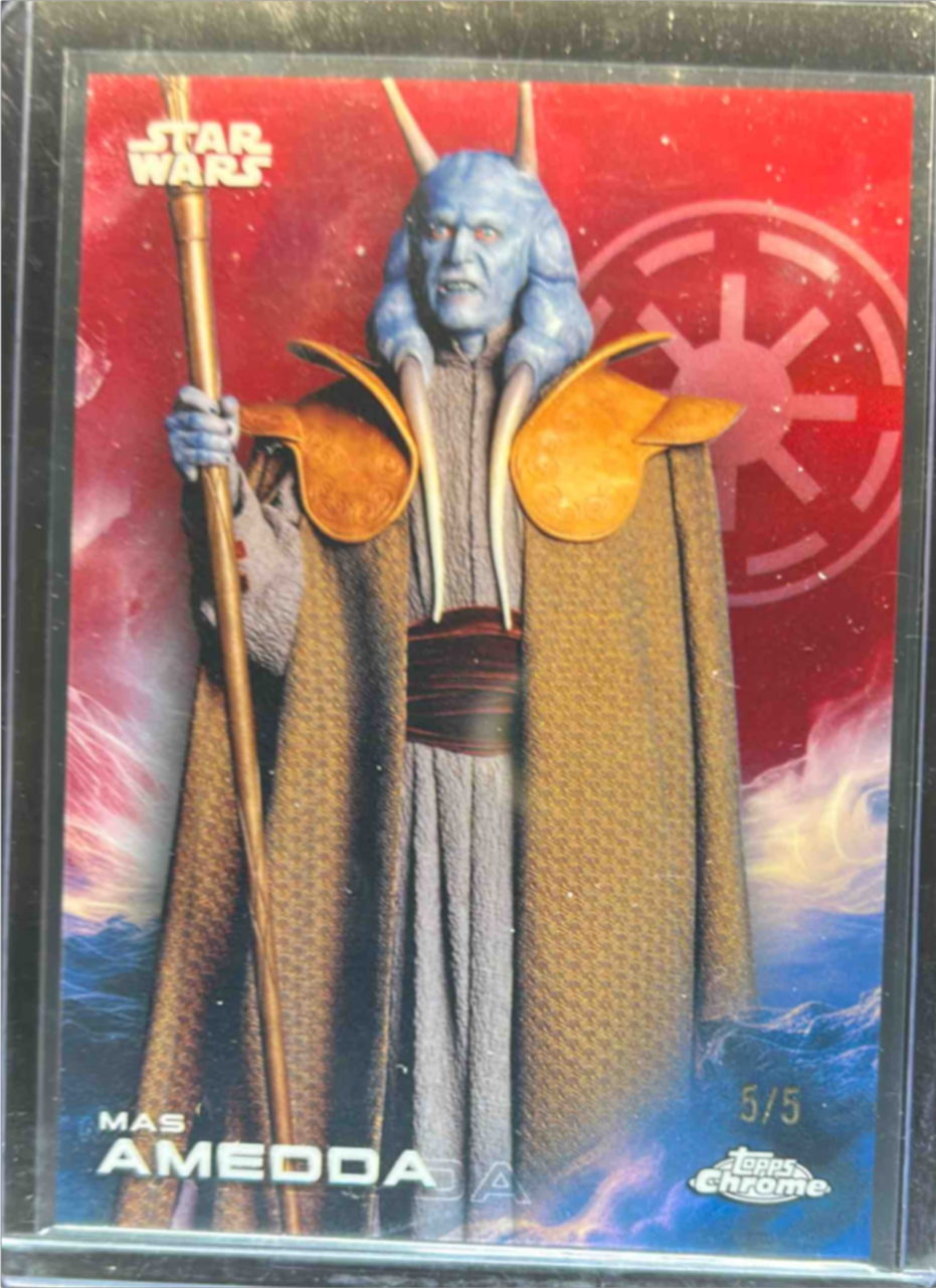 Mas Amedda 2025 Topps Chrome Star Wars 133 Dathomir Red Refractor 5