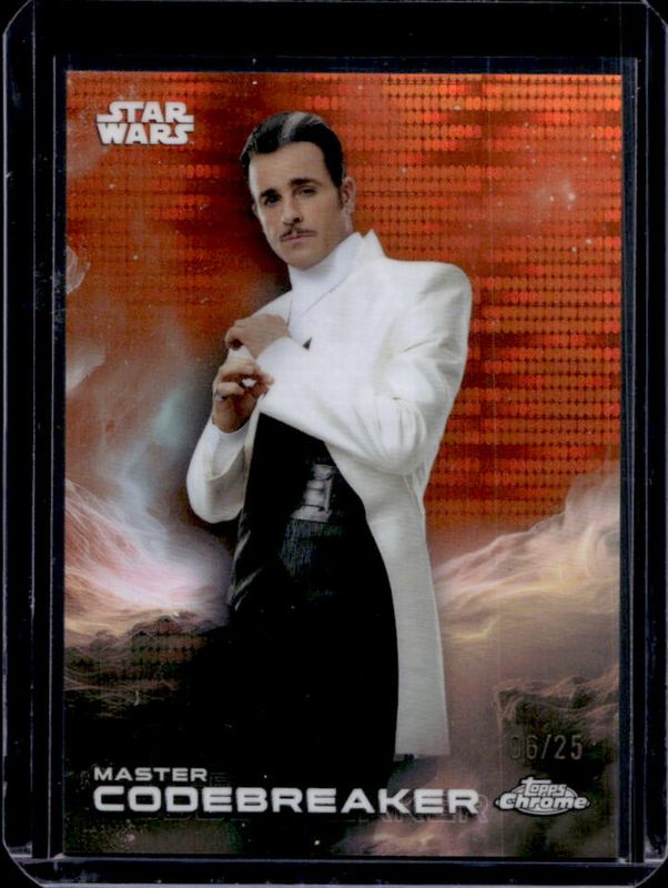 Master Codebreaker 2025 Topps Chrome Star Wars #88 Orange Pulsar ...