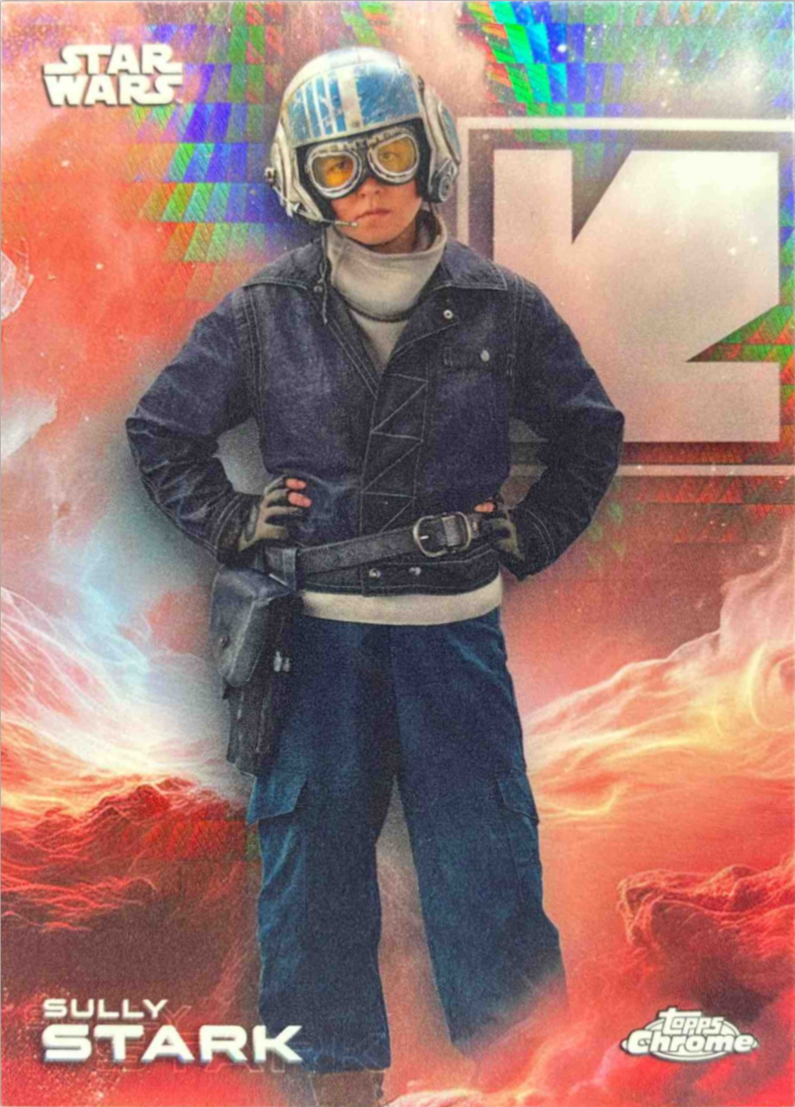 Sully Stark 2025 Topps Chrome Star Wars #172 Prism Refractor Price ...