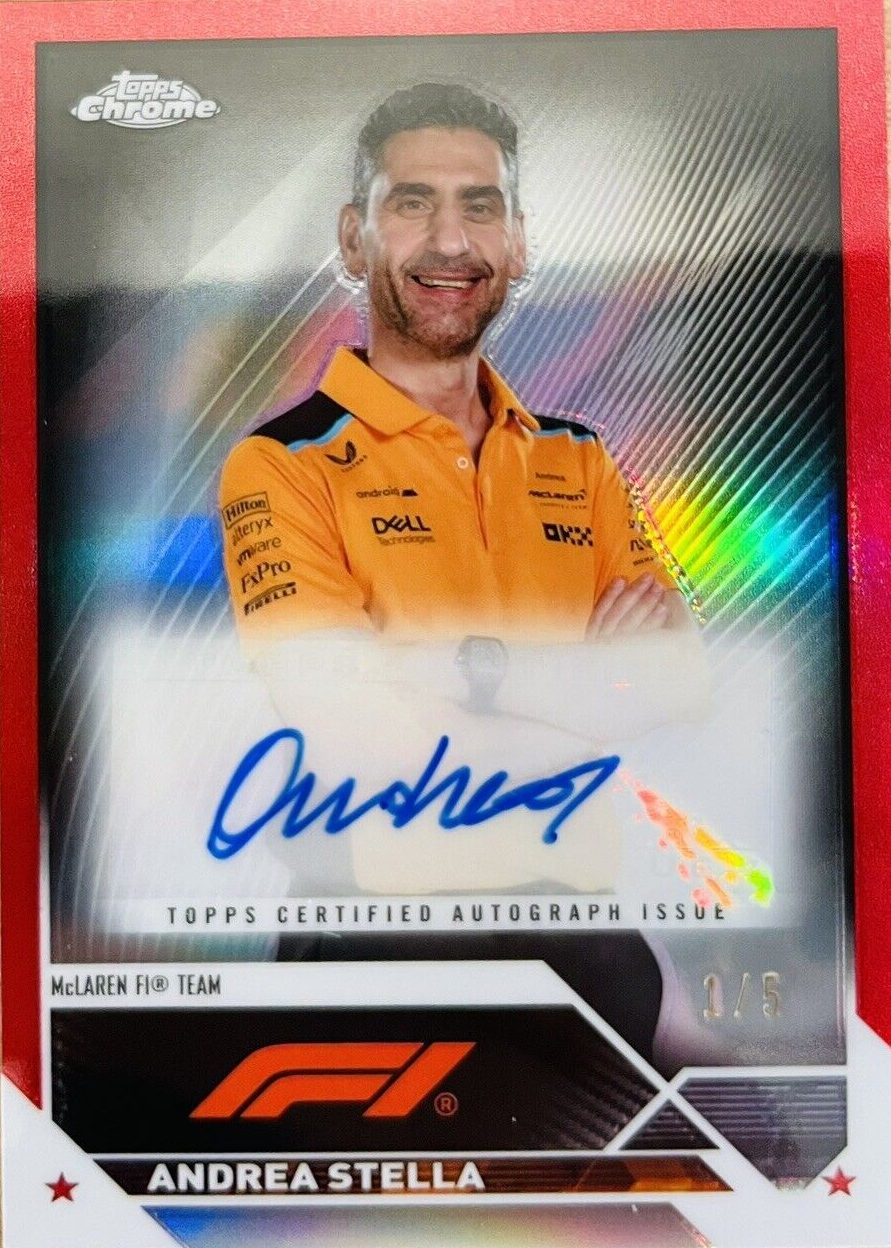 Andrea Stella 2023 Topps Chrome Formula 1 #CAC-AS Autographs - Red ...