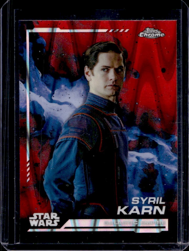 Syril Karn 2024 Topps Chrome Star Wars #12 Red Blaster RayWave ...