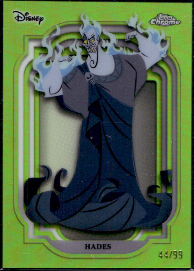 Hades 2024 Topps Chrome Disney #37 Green Refractor /99 Price Guide ...