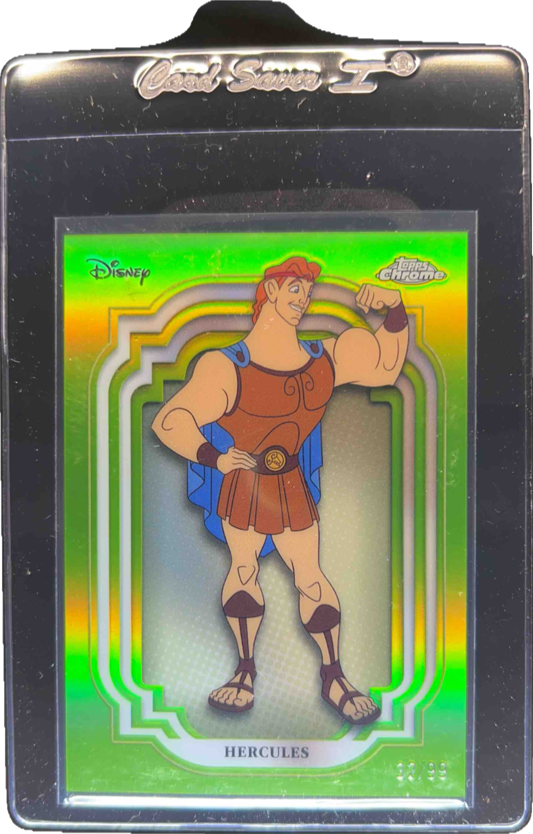 Hercules 2024 Topps Chrome Disney #115 Green Refractor /99 Price Guide ...