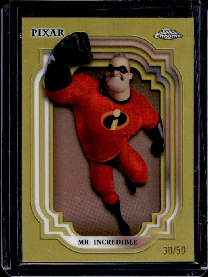 Mr Incredible 2024 Topps Chrome Disney #95 Gold Refractor /50 Price ...