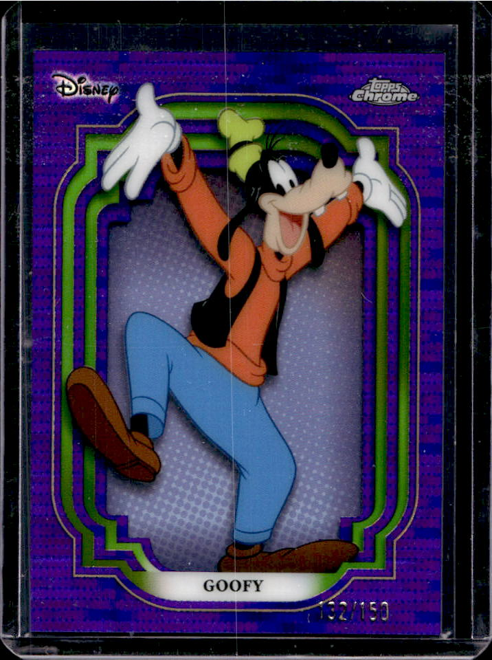 Goofy 2024 Topps Chrome Disney #4 Purple & Green Pulsar /150 Price ...