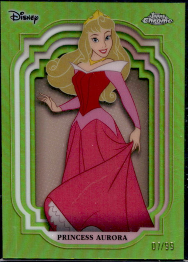 Princess Aurora 2024 Topps Chrome Disney #26 Green Refractor /99 Price ...