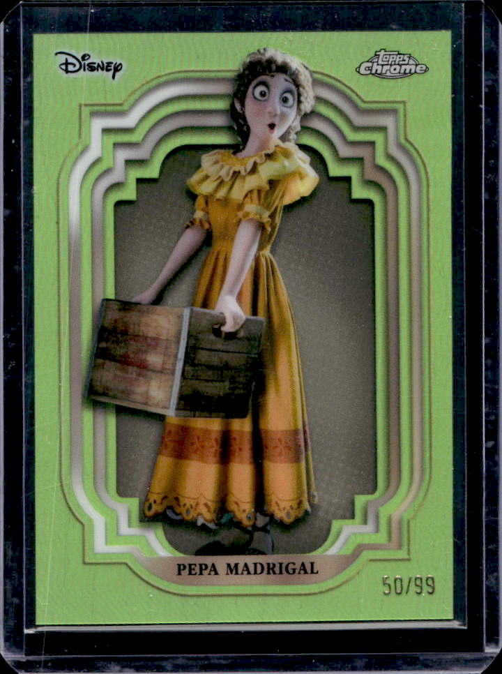 Pepa 2024 Topps Chrome Disney #190 Green Refractor /99 Price Guide ...