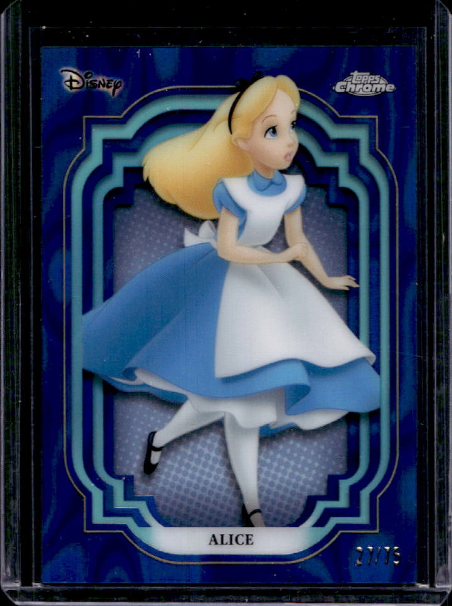 Alice 2024 Topps Chrome Disney #19 Blue Lava Refractor /75 Price Guide ...