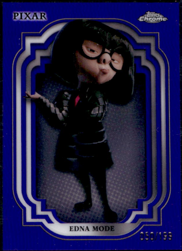 Edna Mode 2024 Topps Chrome Disney #101 Purple Refractor /199 Price ...