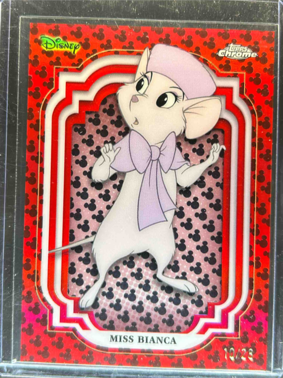Miss Bianca 2024 Topps Chrome Disney #39 Red & Black Refractor /28 ...