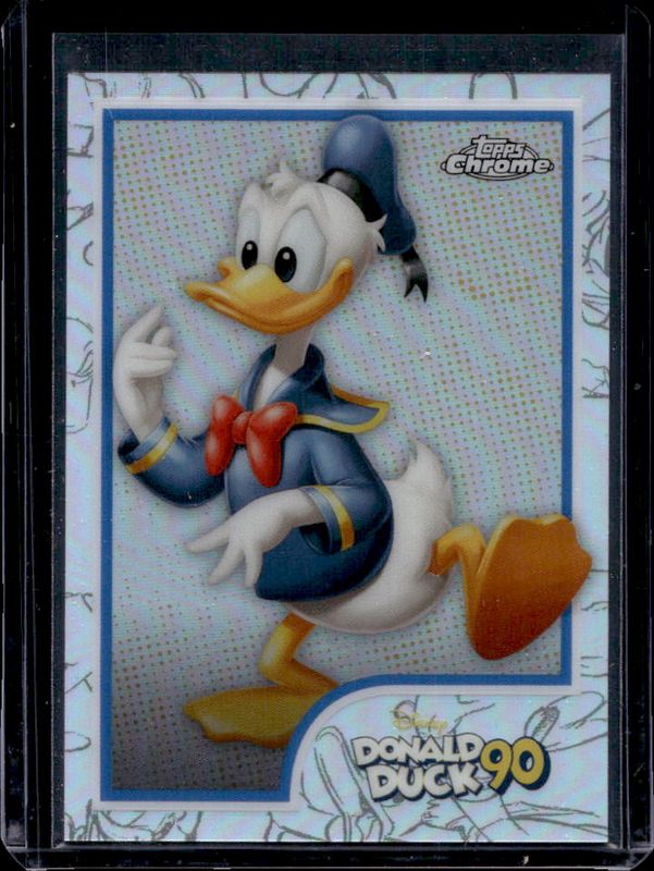Donald Duck 2024 Topps Chrome Disney #DD-9 Donald Duck 90th Anniversary ...