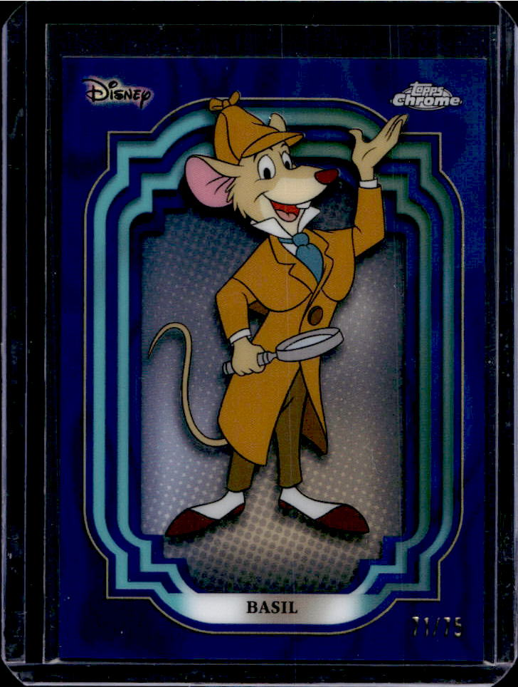 Basil 2024 Topps Chrome Disney #42 Blue Lava Refractor /75 Price Guide ...