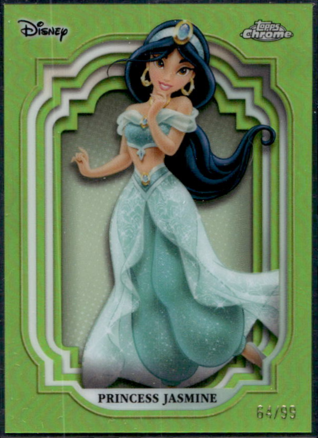 Princess Jasmine 2024 Topps Chrome Disney #55 Green Refractor /99 Price Guide - Sports Card Investor