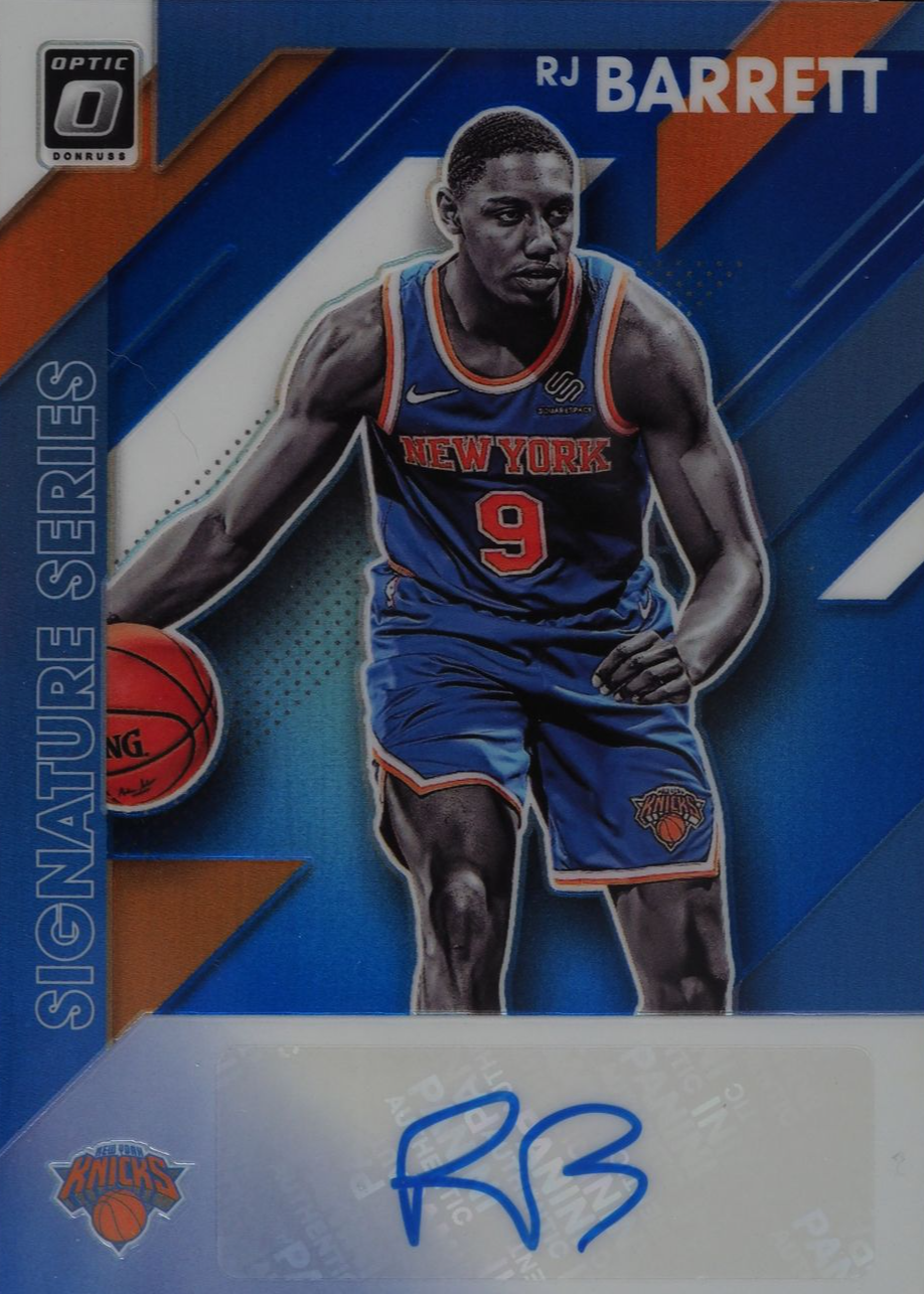 RJ Barrett 2019 Optic #SS-RJB Signature Series - Blue /25 Price Guide ...