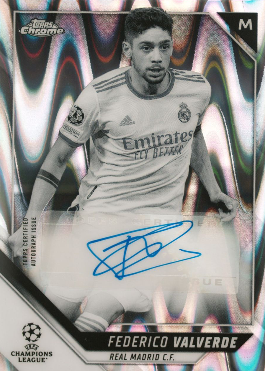 Federico Valverde 2021 Topps Chrome UEFA Champions League #CA-FV ...
