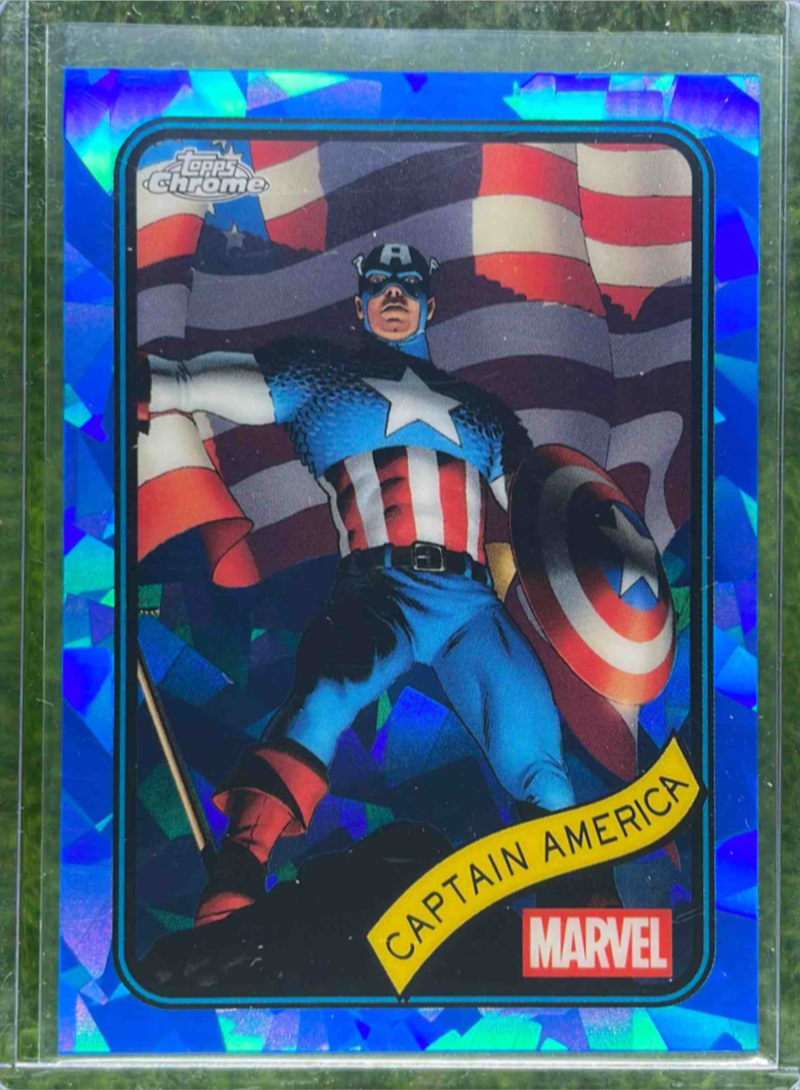 Captain America 2025 Topps Chrome Sapphire Edition #185 Base Price ...
