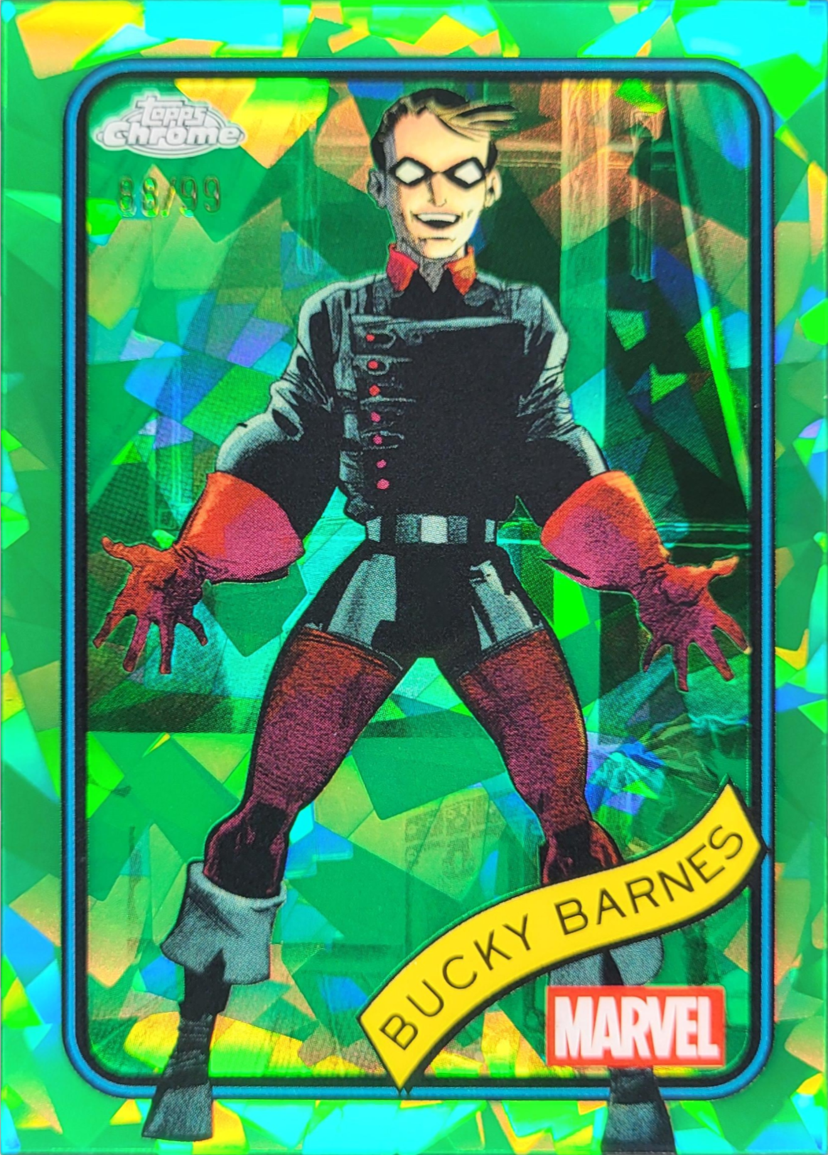 Bucky Barnes 2025 Topps Chrome Sapphire Edition #124 Green Refractor ...