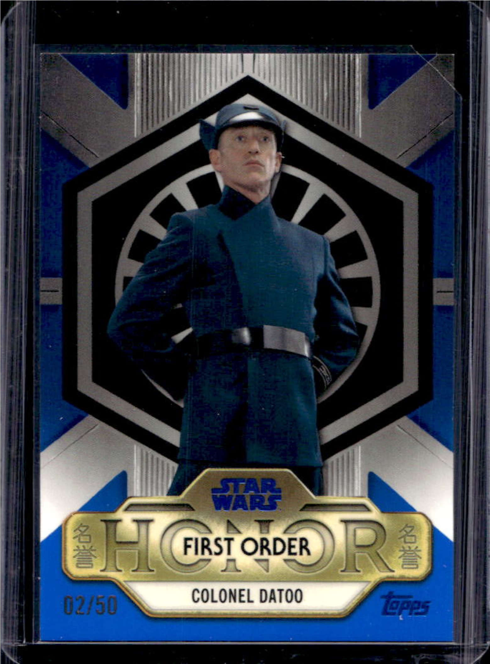 Colonel Datoo 2025 Topps Star Wars Meiyo #FH-4 First Order Honor - Blue ...