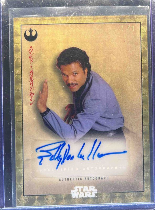 Billy Dee Williams 2025 Topps Star Wars Meiyo #A-BDW Chrome Autographs ...