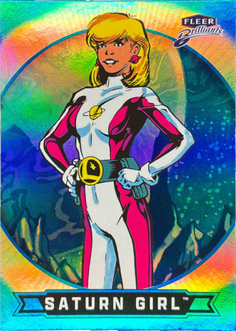 Saturn Girl 2025 Fleer Brilliants Superman #48 Blue Price Guide ...