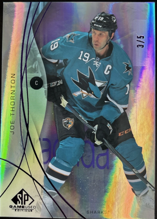 Joe Thornton 2024 SP Game Used #175 Purple /5 Price Guide - Sports Card ...