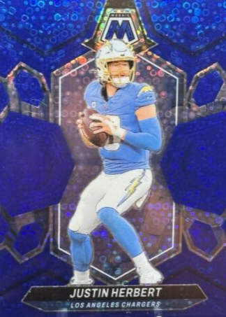 Justin Herbert 2024 Mosaic #120 No Huddle Blue /75 Price Guide - Sports ...