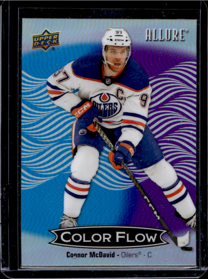 Connor McDavid 2024 Upper Deck Allure #CFL-18 Color Flow - Blue-Purple ...