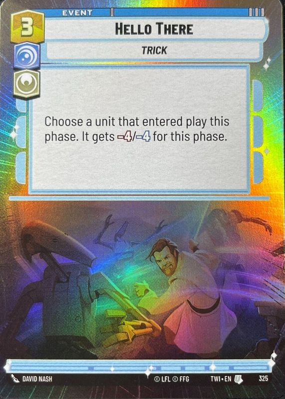 Hello There 2024 Twilight Of The Republic 325 Hyperspace Foil Price