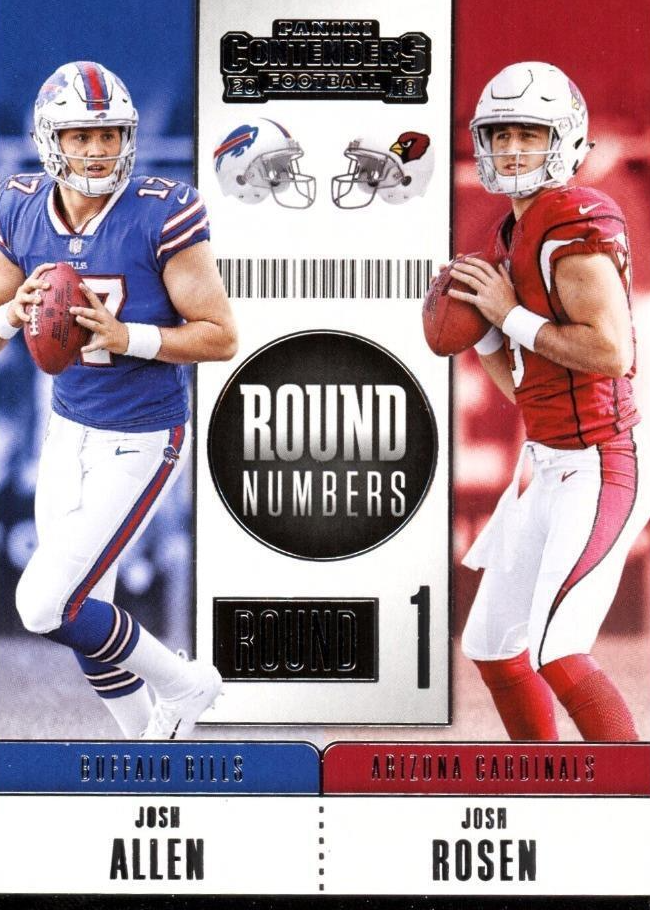 Josh Allen 2018 Contenders #RNA-AR Round Numbers (w/J. Rosen) Price ...