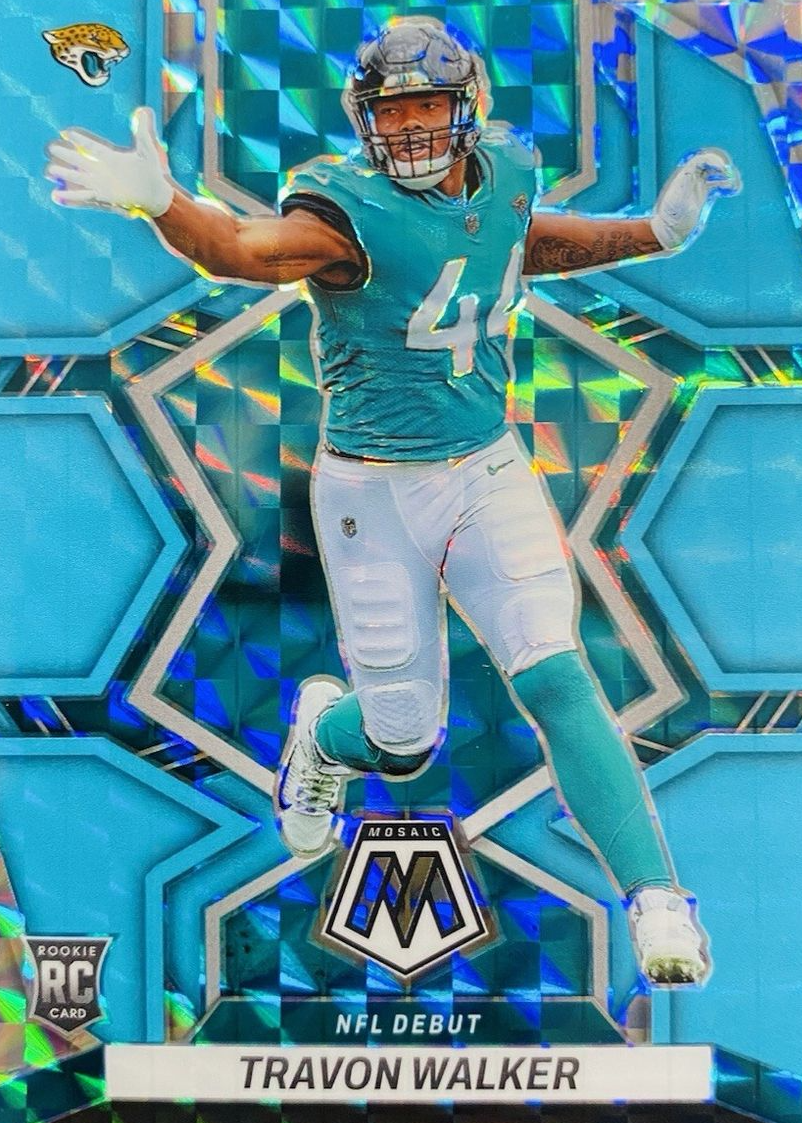 Travon Walker 2022 Mosaic #286 NFL Debut - Blue Fluorescent /15 Price ...