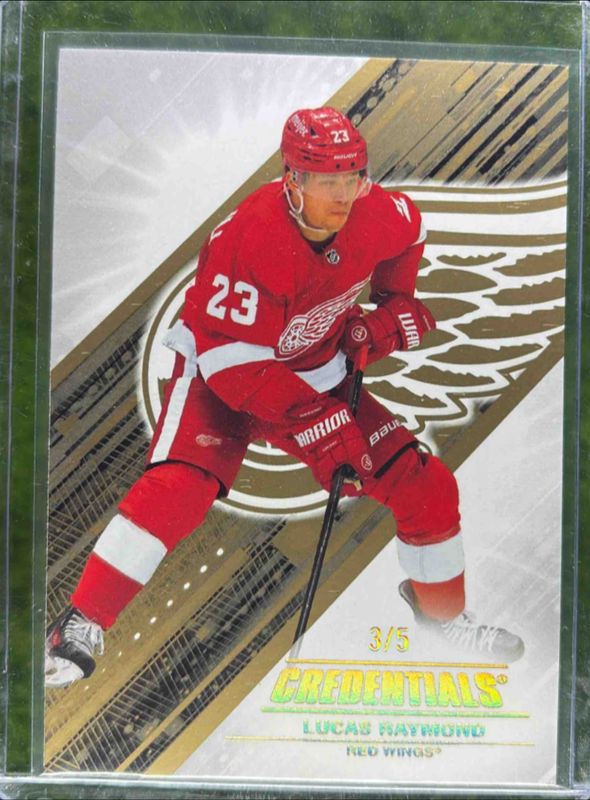 Lucas Raymond 2024 Upper Deck Credentials #23 Gold /5 Price Guide ...