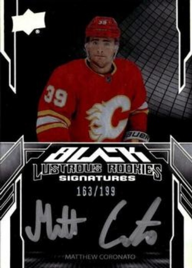 Matthew Coronato 2023 SPx #LRA-CO UD Black Lustrous Rookie Signatures ...